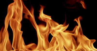 Hot template with hypnotic flames for light and energy topics in 4K ...