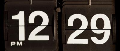 Retro flip clock changing from 11:59 pm to 12:00 am in 4K - Free HD ...