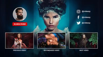 Youtube Channel End Screen Mogrt Template 05 - Free HD Video Clips ...