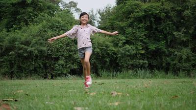 Slow motion, Close up adorable little girl smiling and shy - Free HD ...