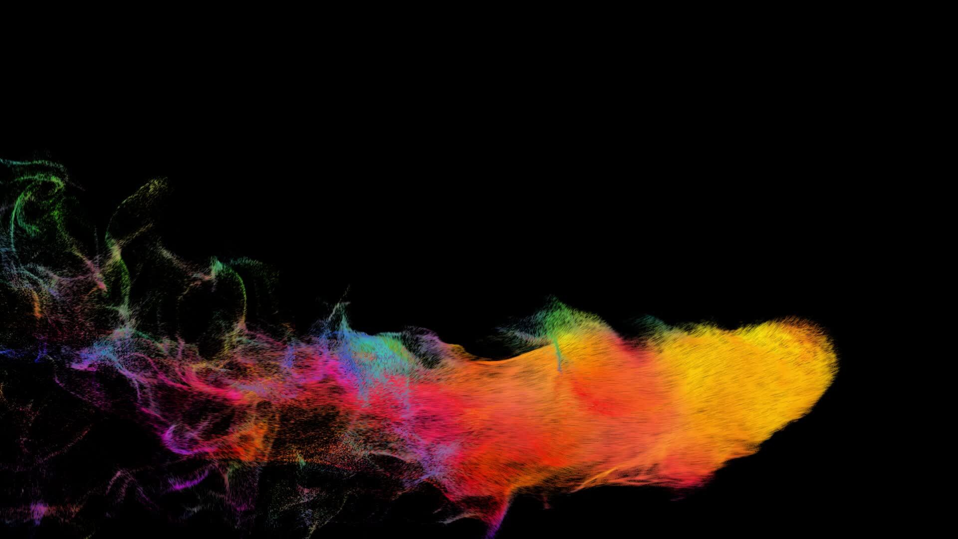 Rainbow Colored Smoke Particles 47,590 Explosion Colorful Smoke Stock